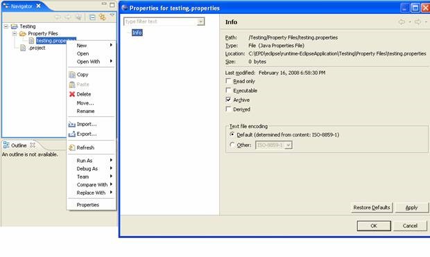 Eclipse Properties Plugin Tutorial Wideskills